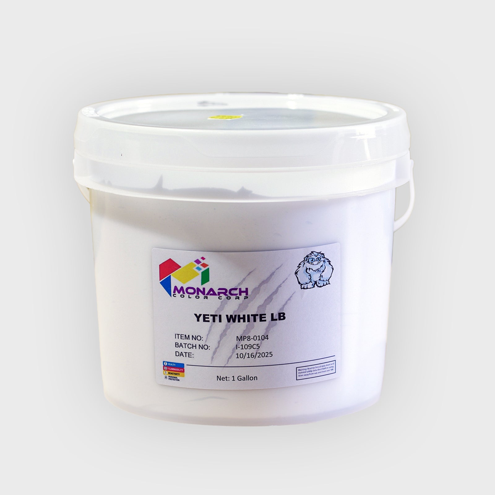 Monarch Yeti White LB Plastisol Ink, Gallon, High Opacity Low Bleed ...